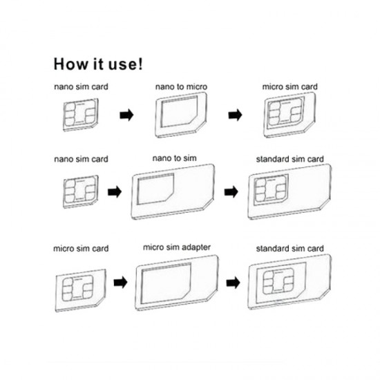 4-in-1 Nano SIM Card Adapter