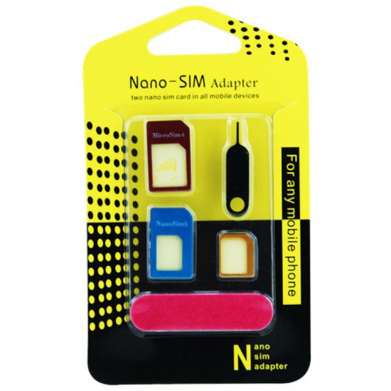 4-in-1 Nano SIM Card Adapter