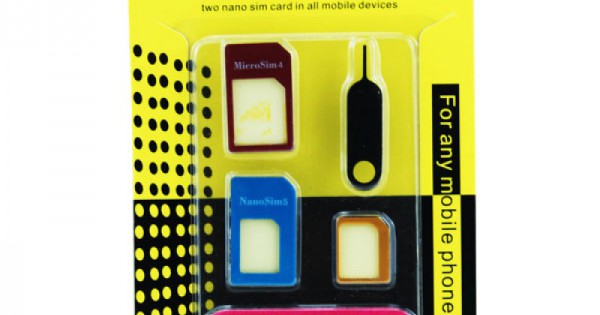 4-in-1 Nano SIM Card Adapter
