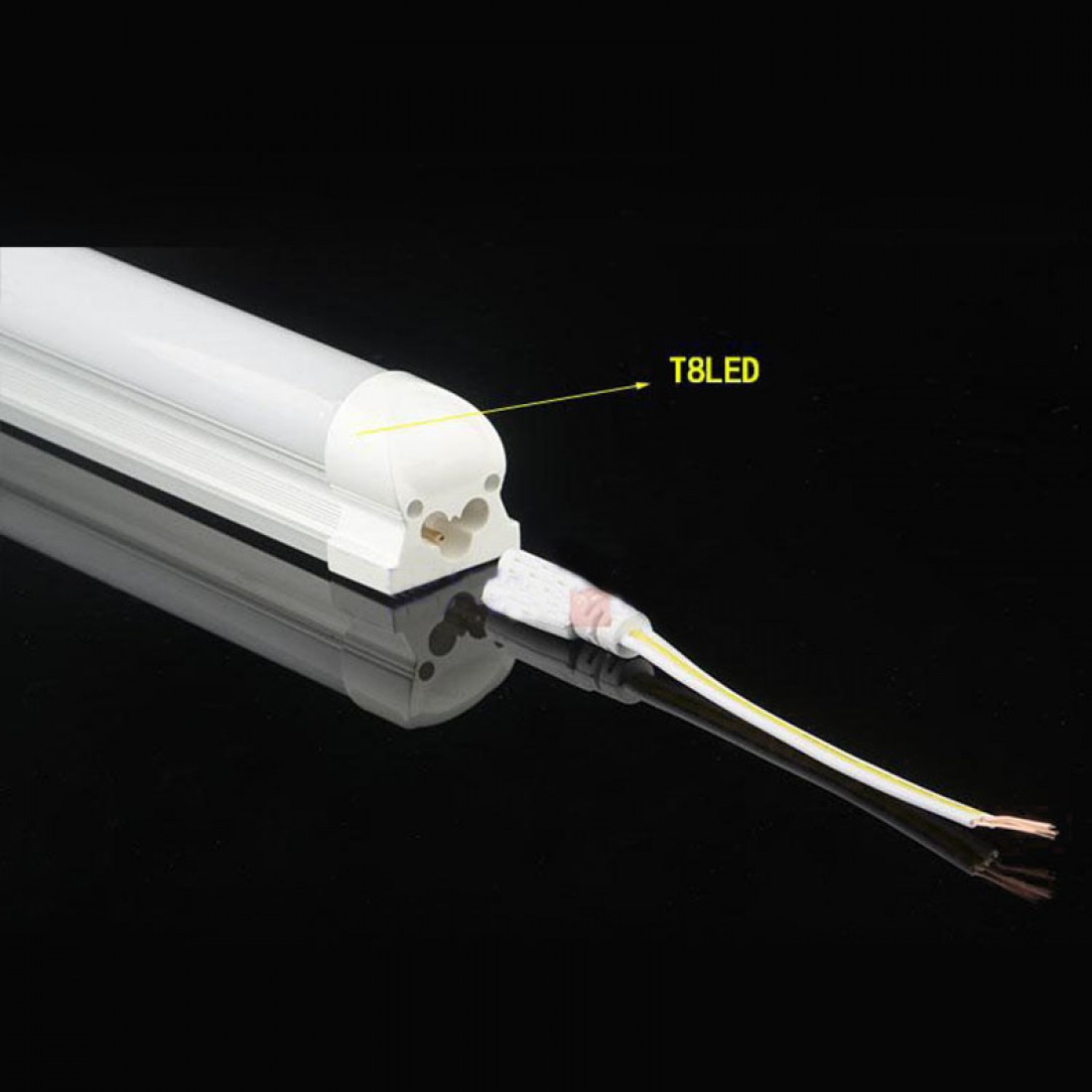 3 Pin Single End LED Tube Connector Wire 15cm