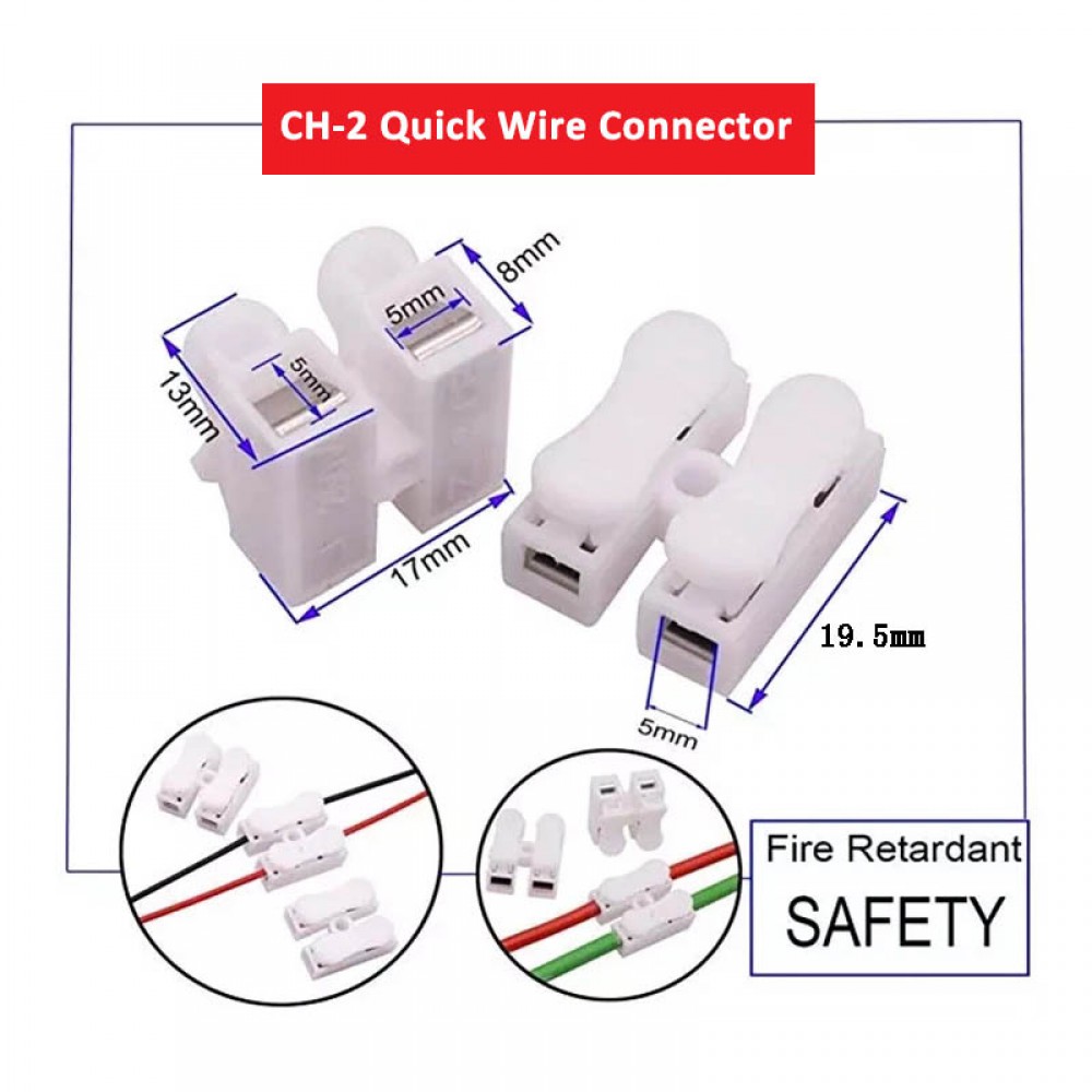 2 Pin Cable Connectors Cable Clip