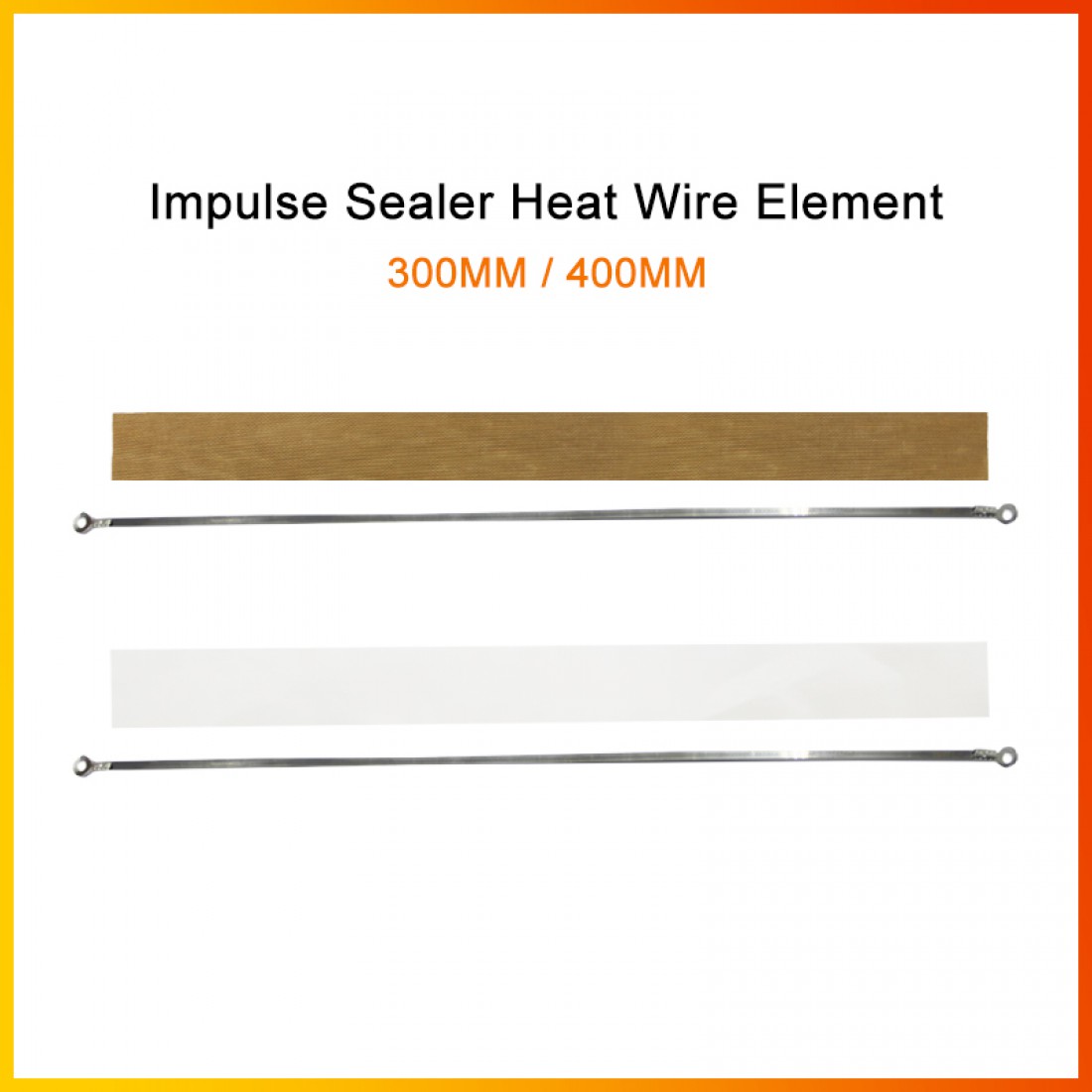 300/400mm Impulse Sealer Heat Wire Element Heating Plate Strip Sealing ...