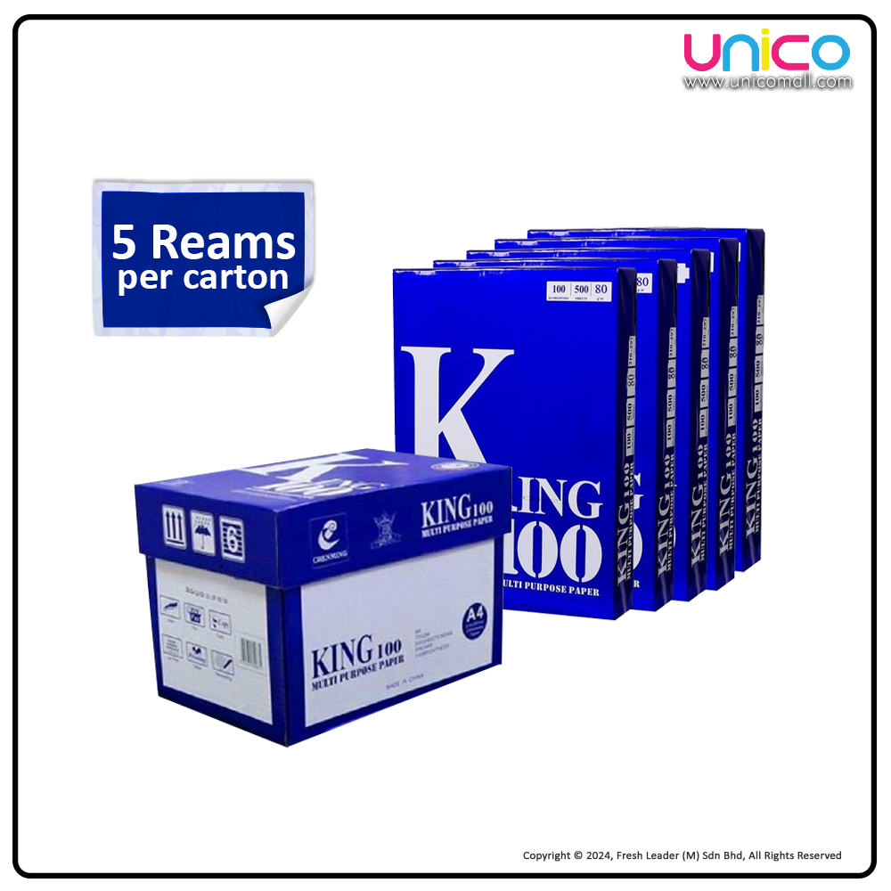 Buy [5 REAMS] A4 Paper 70gsm 500 Sheets - Premium Quality Office Paper