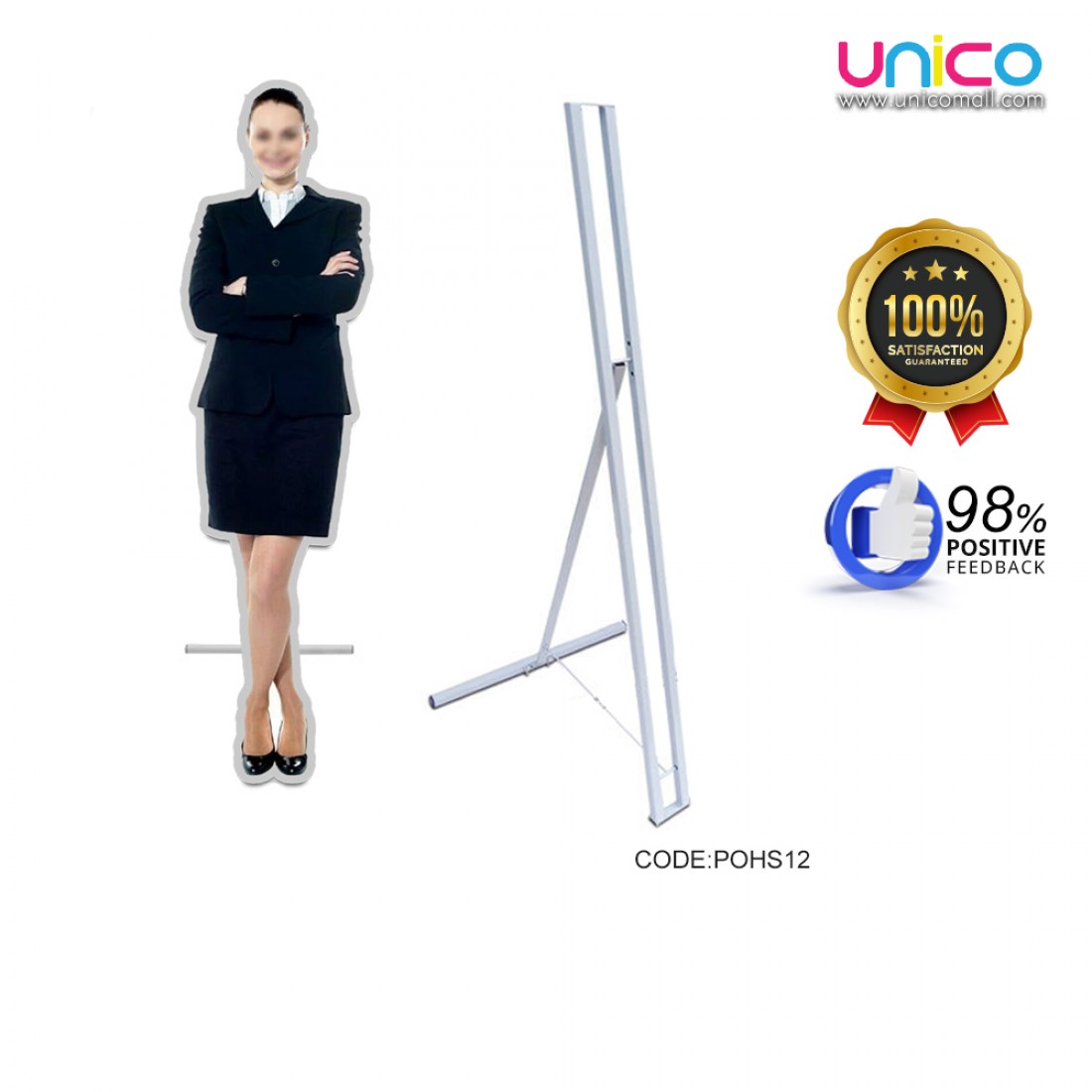 High-Quality 1.2m Cardboard Cutout Stand | Unicomall.com