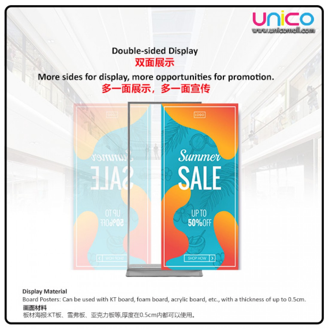 Premium Elegant Display Aluminum Stand - Unicomall: Versatile, Durable ...