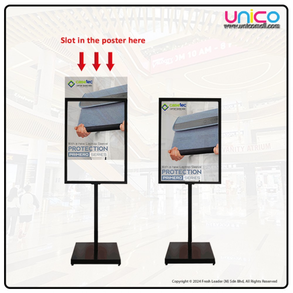 Metal Poster Stand Frame 70cm x 50cm – Durable & Portable Display ...