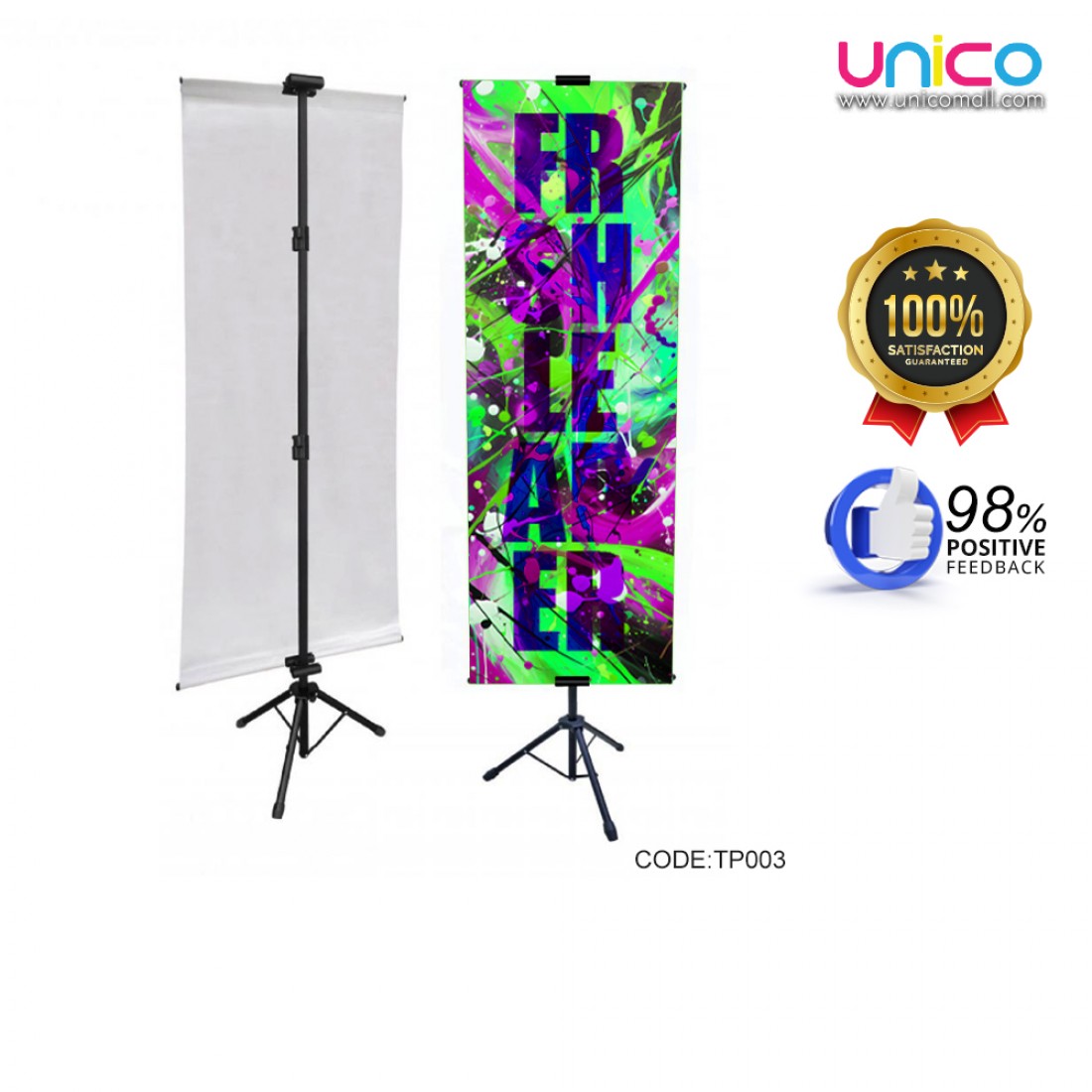 Standard T-Stand Display Bunting at Unicomall - Elevate Your Promotions