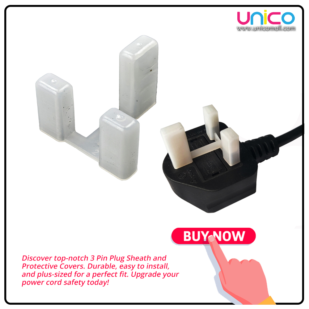Premium 3 Pin Plug Cover Protection - Safeguard Your Devices at Unicomall