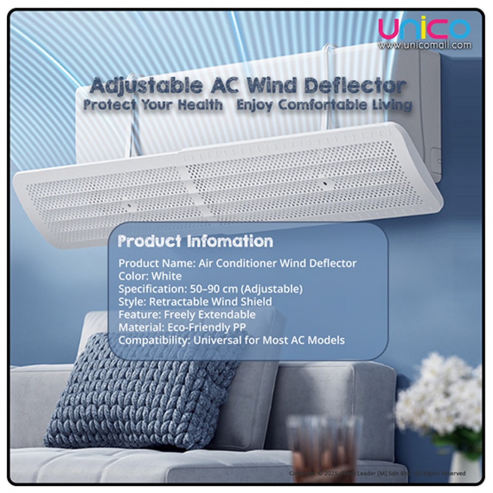 Adjustable AC Wind Deflector – Cold & Hot Air Shield