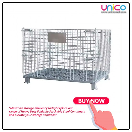 Nestable Steel Storage Bins | Unicomall's Heavy Duty Collection