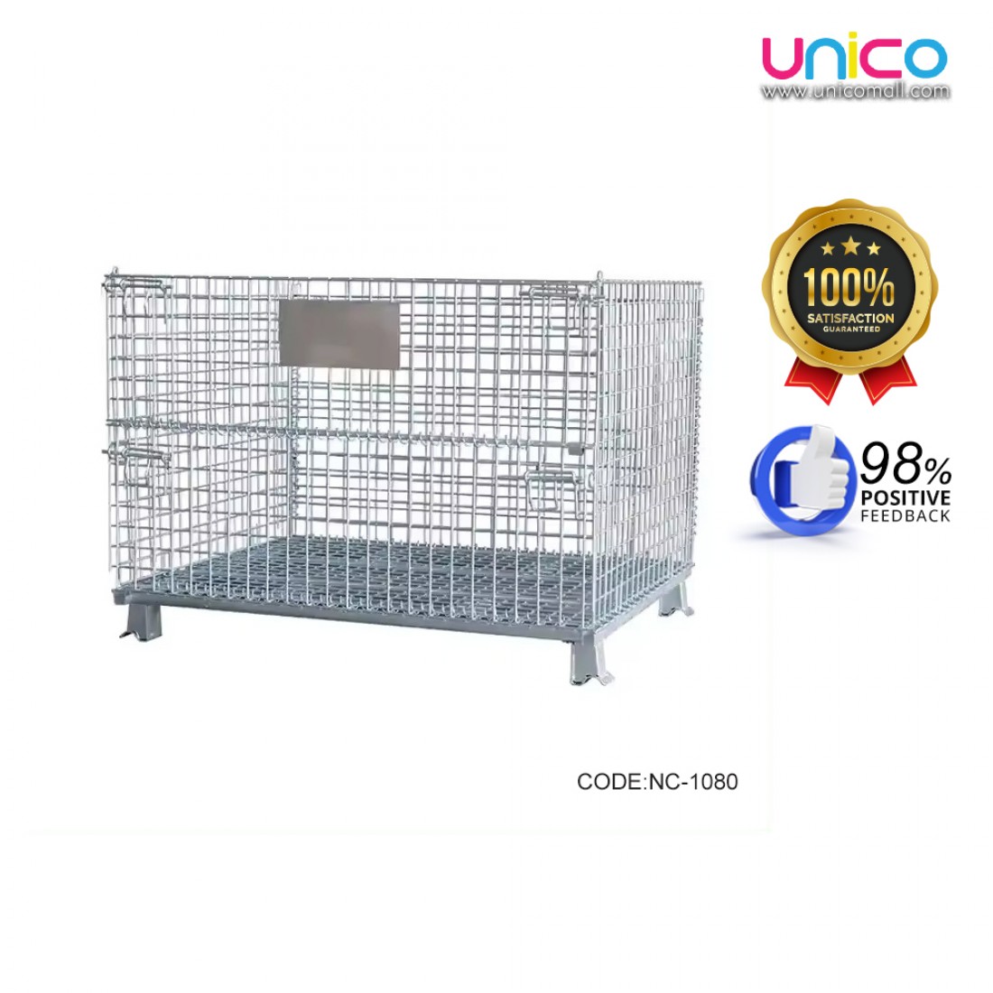 Nestable Steel Storage Bins | Unicomall's Heavy Duty Collection