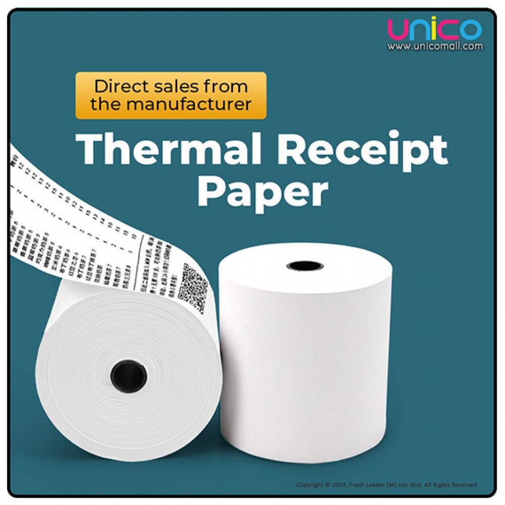 Coreless Thermal Receipt Paper 57x30mm - High Quality, Smudge-Free ...