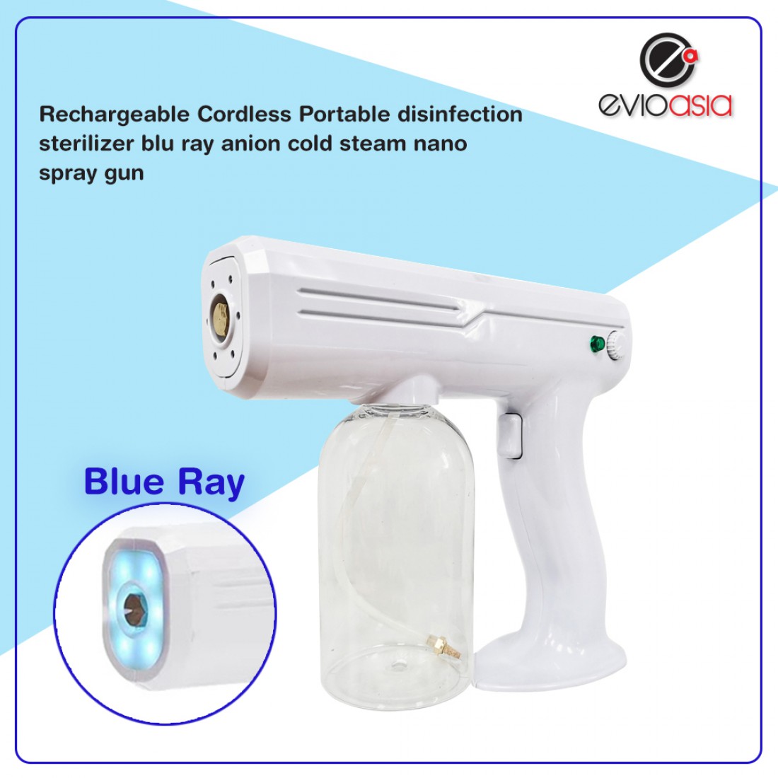 Steam Nano Blue Light Atomizer Disinfection Spray Gun